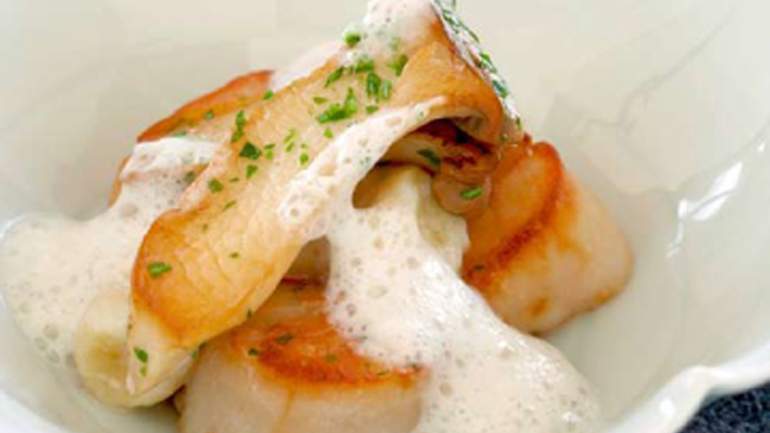 Nantucket Bay Scallops and Soba Gnocchi with Celery Root Foam | Recipes ...